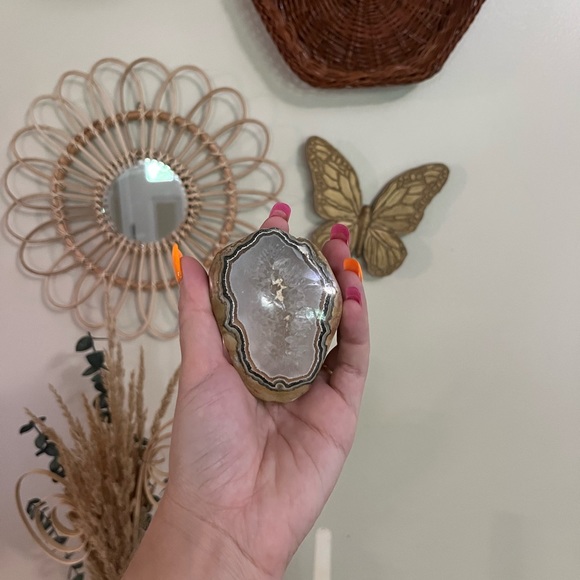 Other | Vintage Agate Paper Rock Paperweight | Poshmark